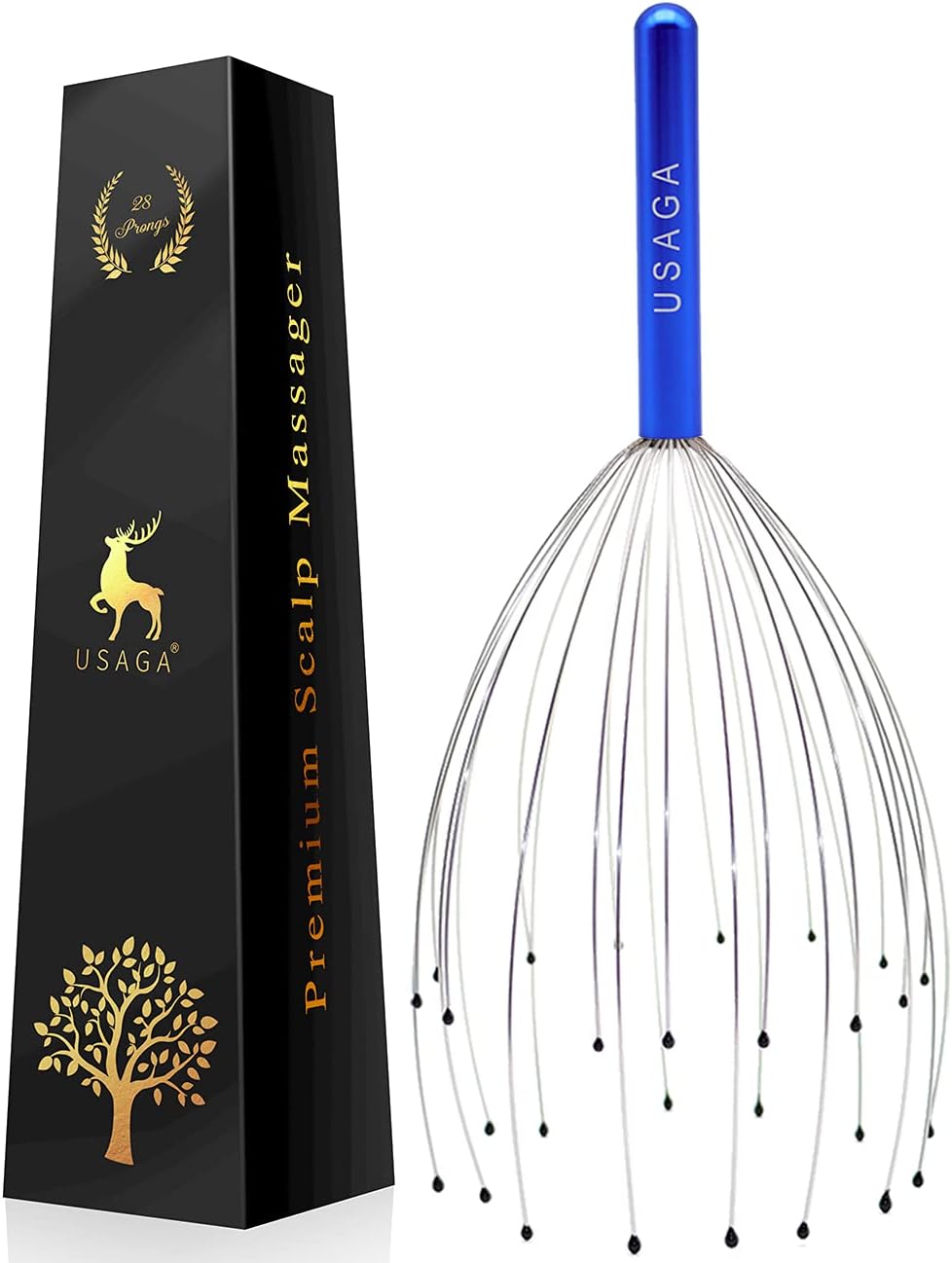 Amazon.com: USAGA 28 Fingers Head Scratcher, Head Massager, Scalp ...