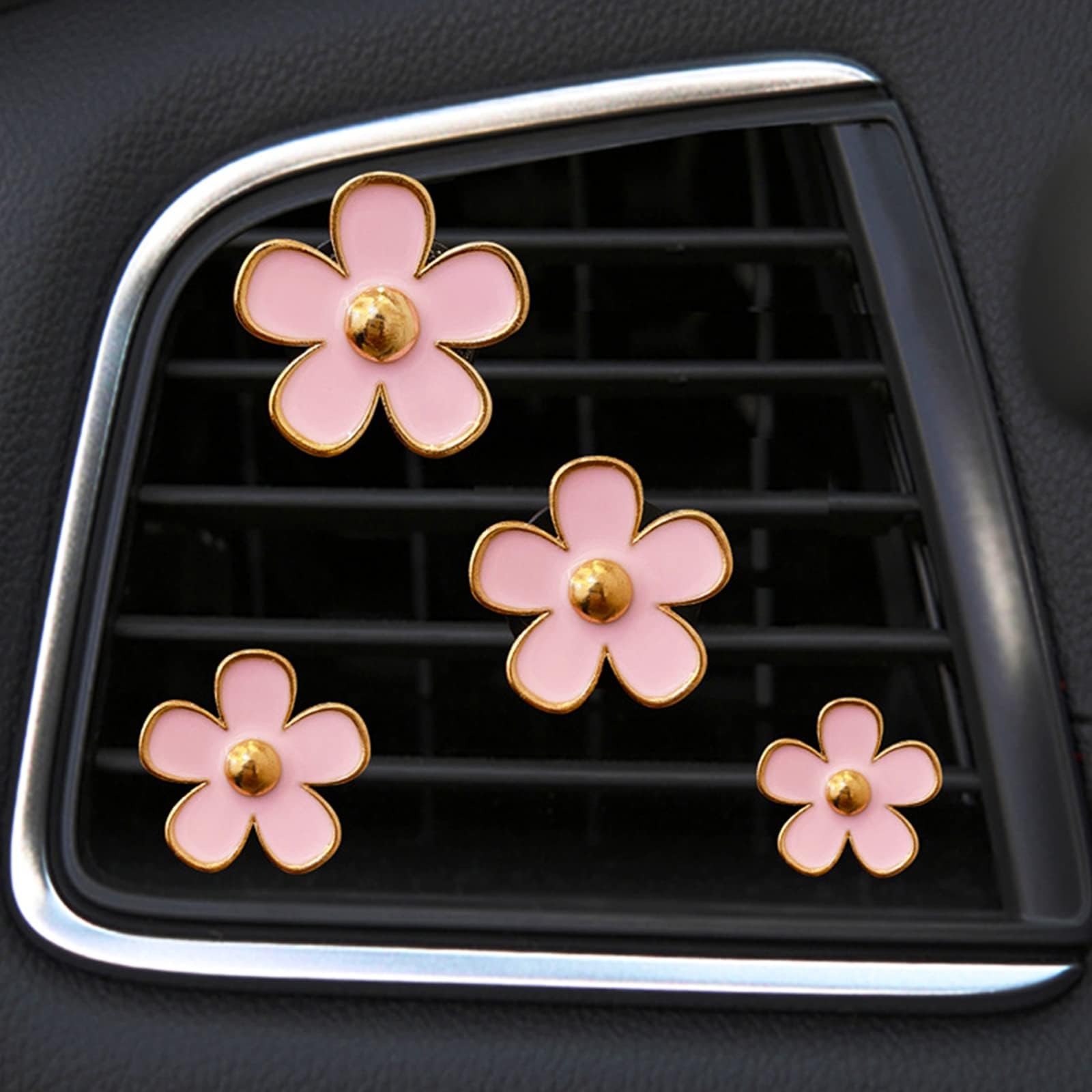 Amazon.com: OBTANIM 6 PCS Car Air Vent Clips Colorful Daisy Flower Car ...