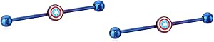 Amazon.com: Marvel Comics Unisex Captain America Blue Titanium Plated ...