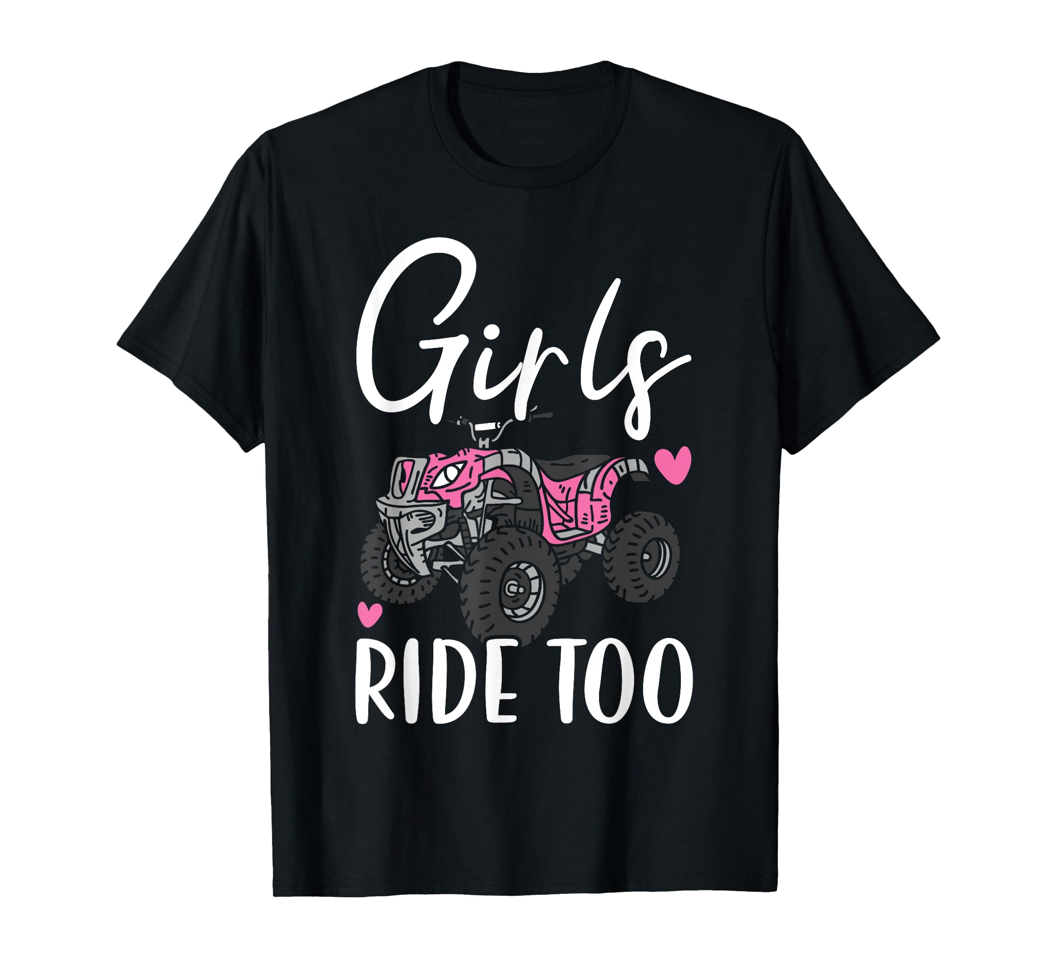 Amazon.com: Girls Ride Too Quad Princess Quad Bike Offroading ATV T ...