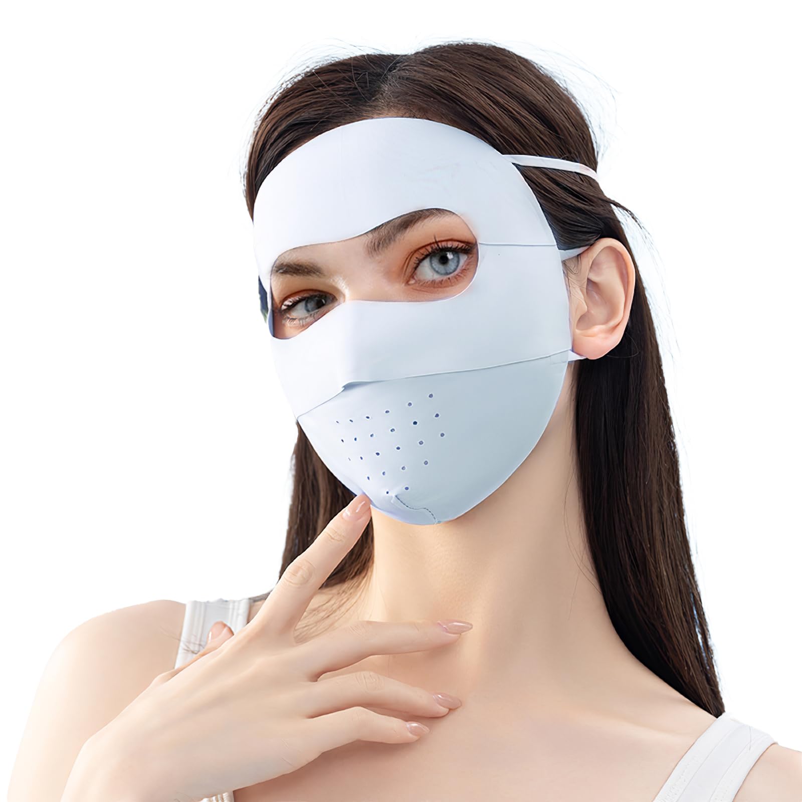 Sun Protection Face Mask UPF50+ Full Face Sun Protection Mask - Cooling ...