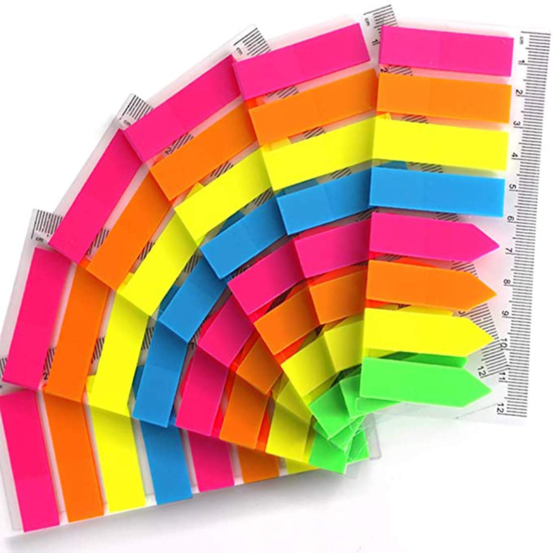 Buy SYOSI 6 Packs Index Tabs - 960 Pcs PET Colorful Translucent ...