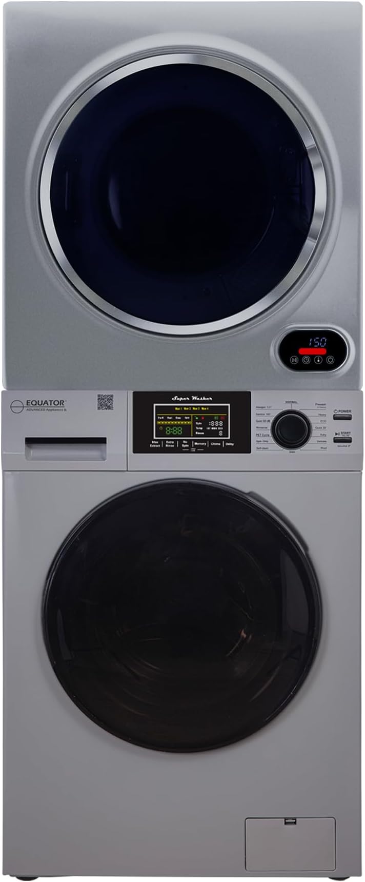 Amazon.com: Equator Stackable Laundry Center with Front Load Washer and ...