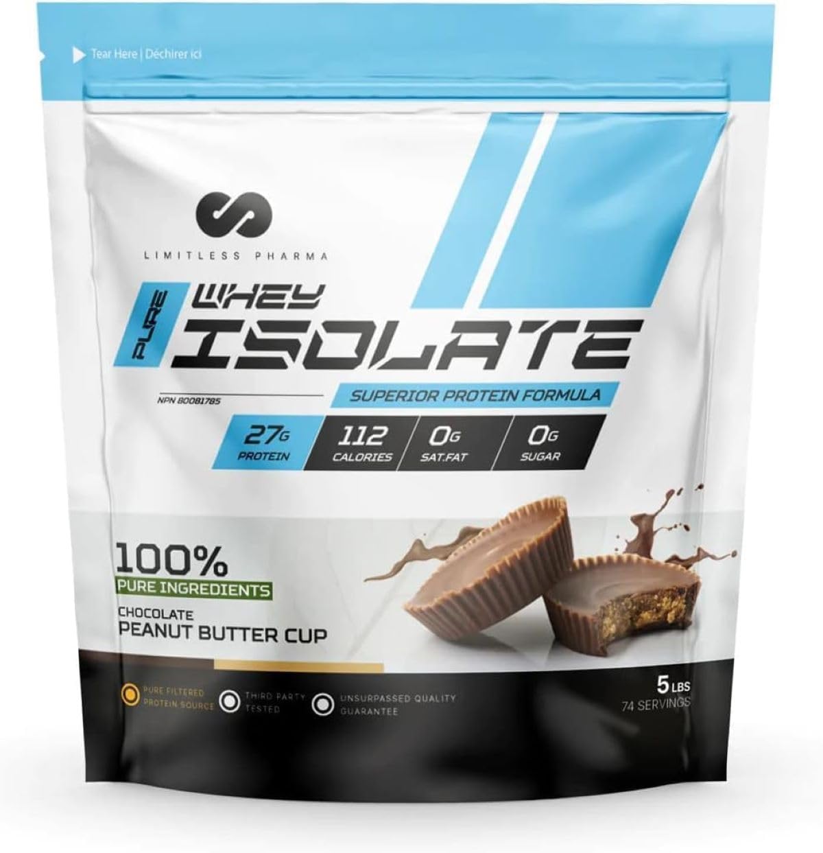 Limitless Pharma Pure Whey Isolate | High Protein Whey Isolate Protein ...