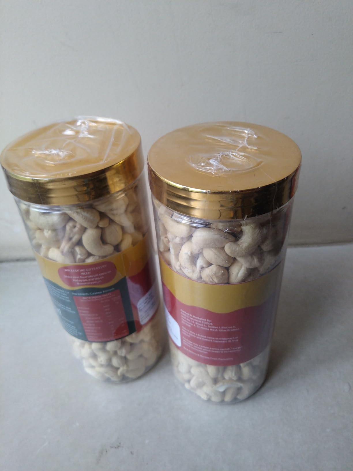 Nourishyum Premium WW320 (Grade A++) Cashews 500g With Reusable Jar ...