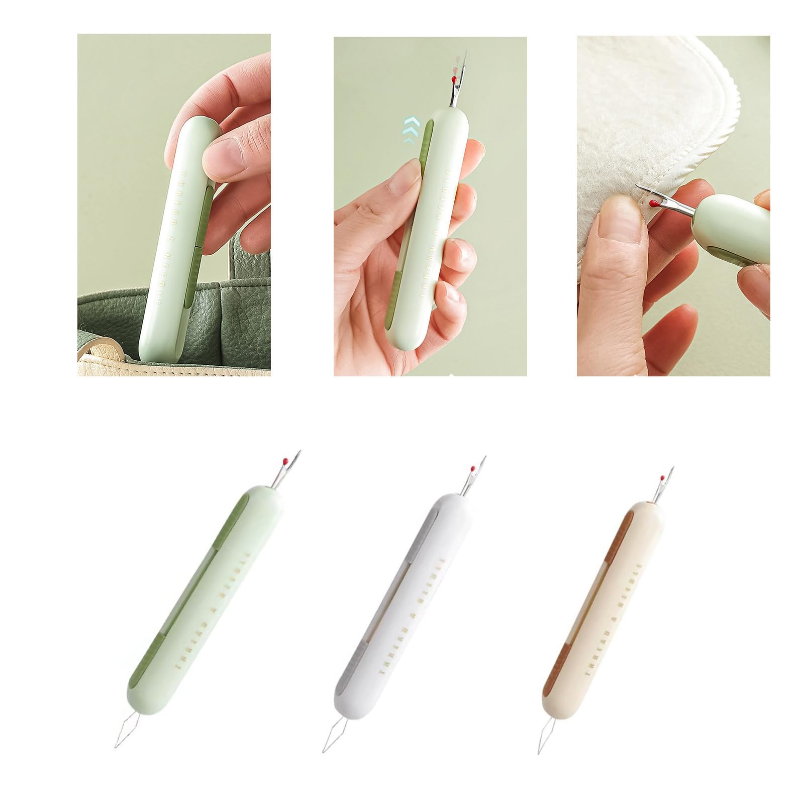 Amazon.com: 2-in-1 Needle Threader Seam Ripper: 2024 Upgraded Sewing ...