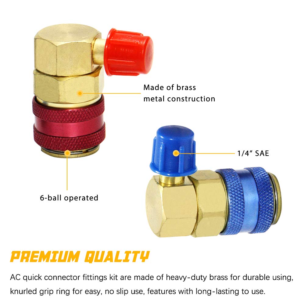 Snapklik.com : AC 134A Quick Coupler 1/4 Inch SAT Male Flare High Low ...