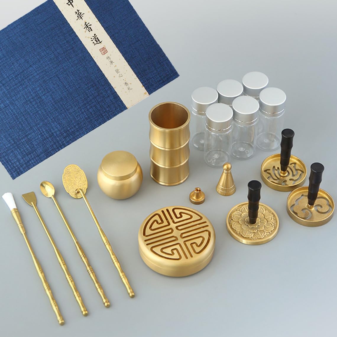 Amazon.com: 18Pcs/Set Brass Incense Making Kit, Chinese Agarwood ...