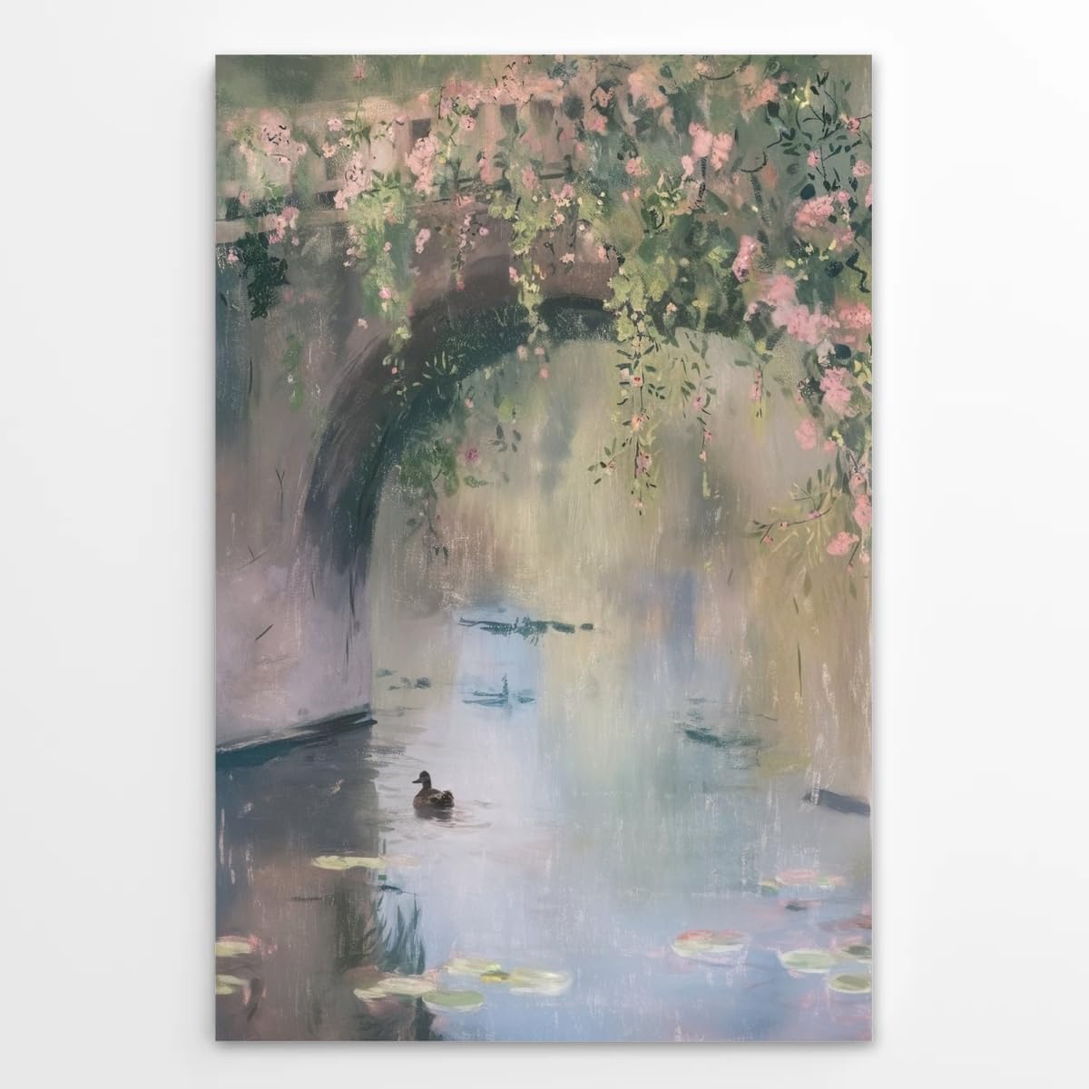 Amazon.com: Monet Style Wall Art Romantic Pastel Oil Painting Prints ...