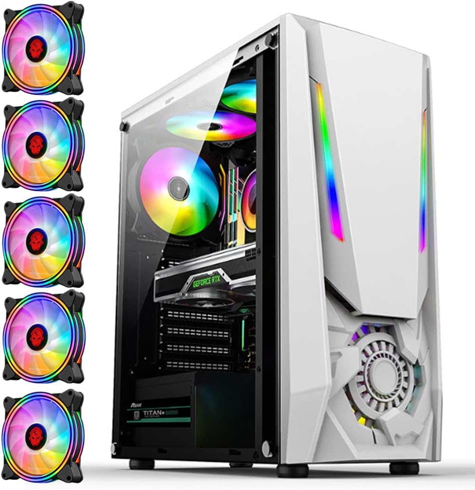 Amazon.com: Destroyer ATX Mid Tower Desktop PC Gaming RGB Computer Case ...