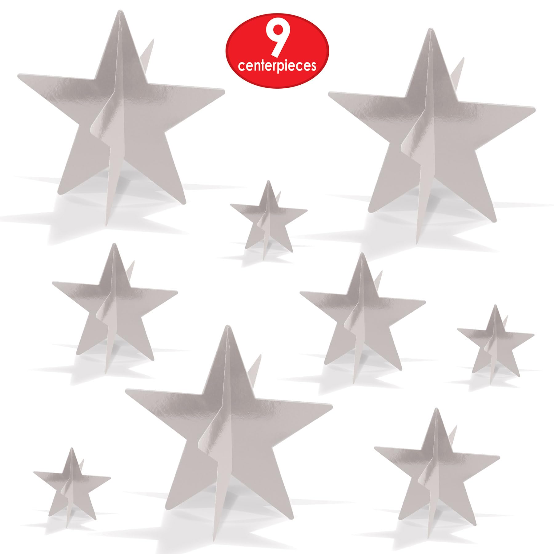 Silver Star Table Favors Amazon.com: FUBININA 6 Pack Metallic Foil