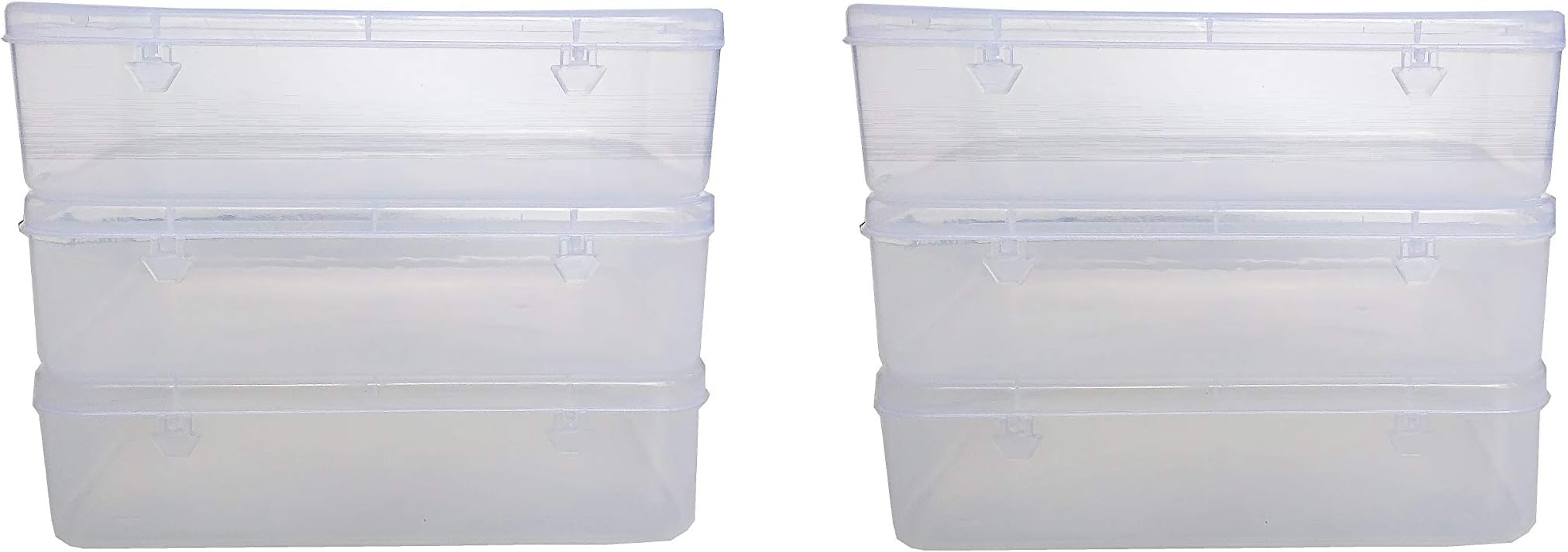 Feliz Plastic Storage Box (Clear, 12.75 x 8 x 3.5 Inches, Large ...