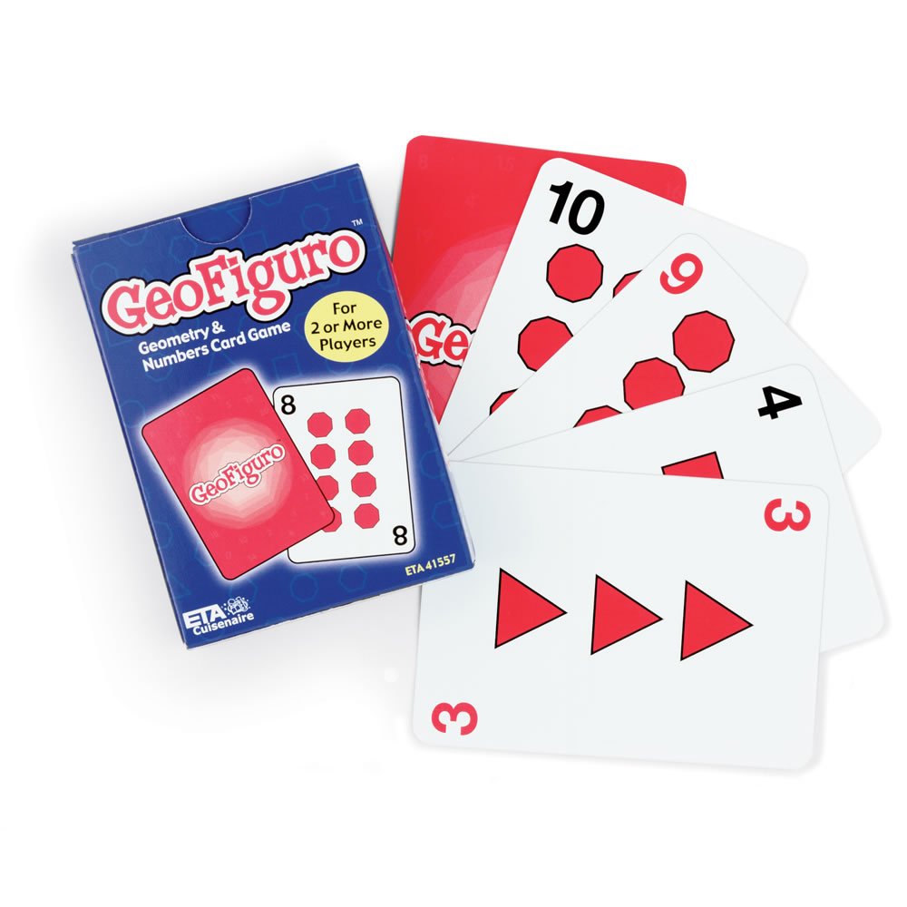 Amazon.com: ETA hand2mind Figuro Geometry Cards, 1 Deck : Office Products