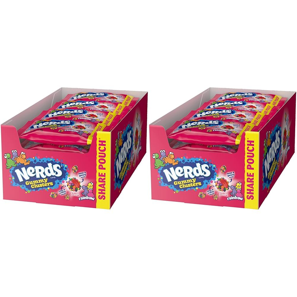 Amazon.com : Nerds Gummy Clusters Candy, Rainbow, Springtime Easter ...