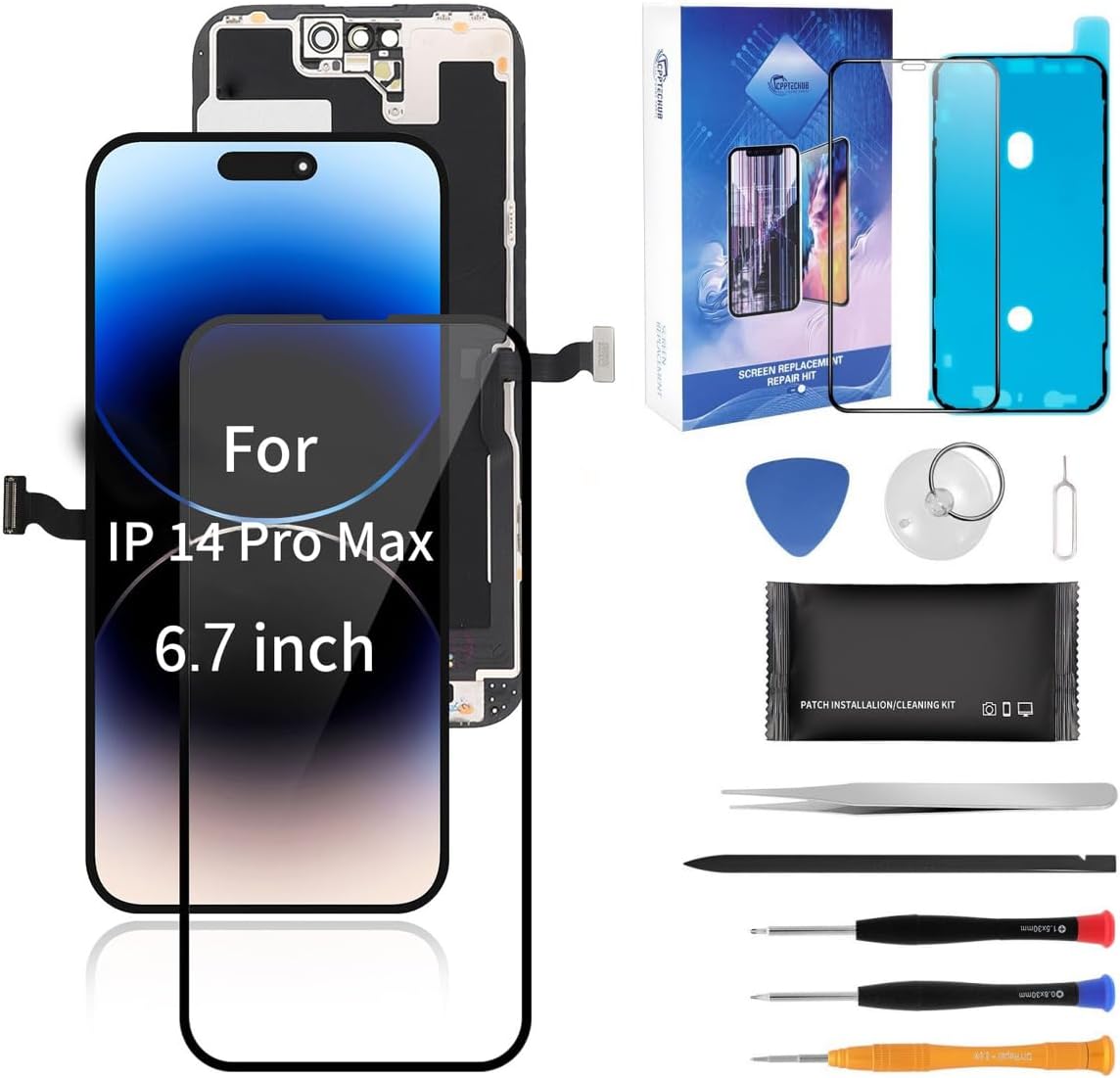 for iPhone 14 Pro Max Screen Replacement， 6.7 inch 3D Touch Display ...