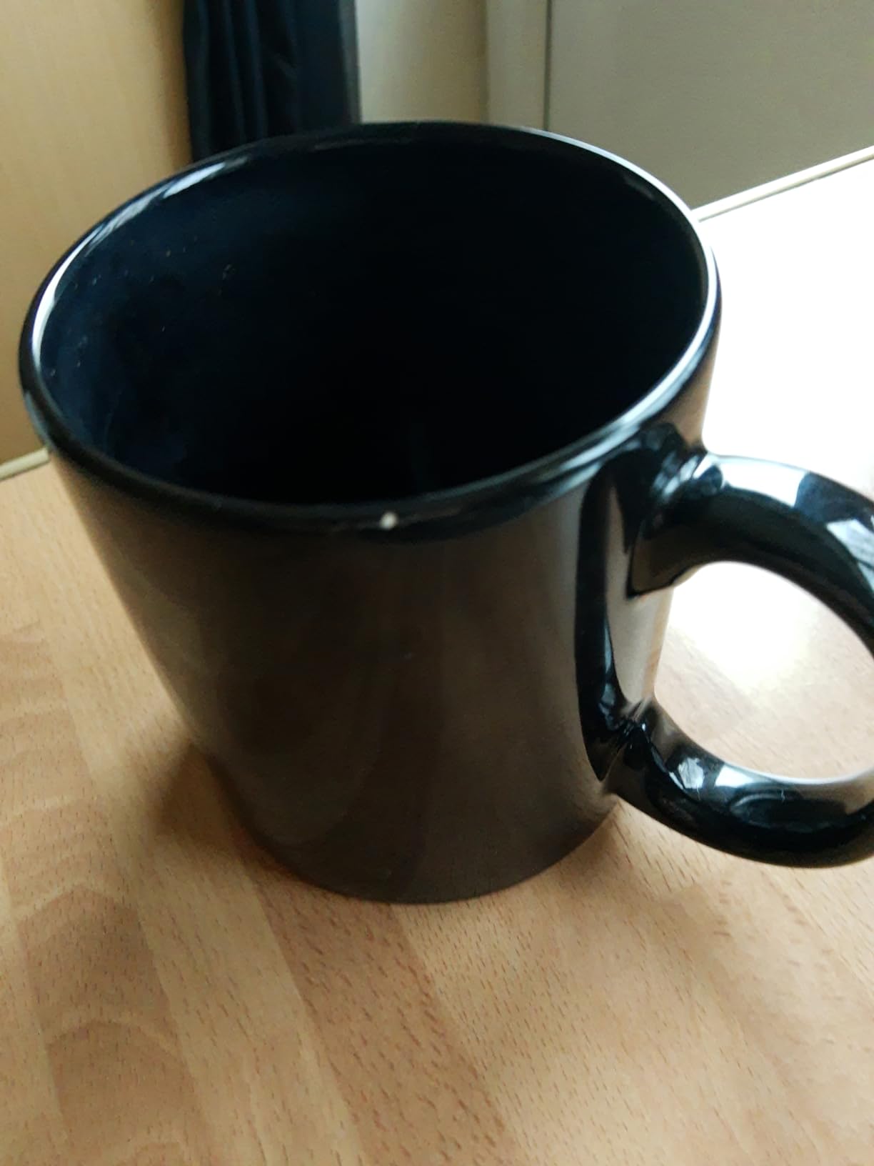 Large Black Mugs Sets of 6 | 570ml | Pint Mugs for Hot Drinks Ceramic ...