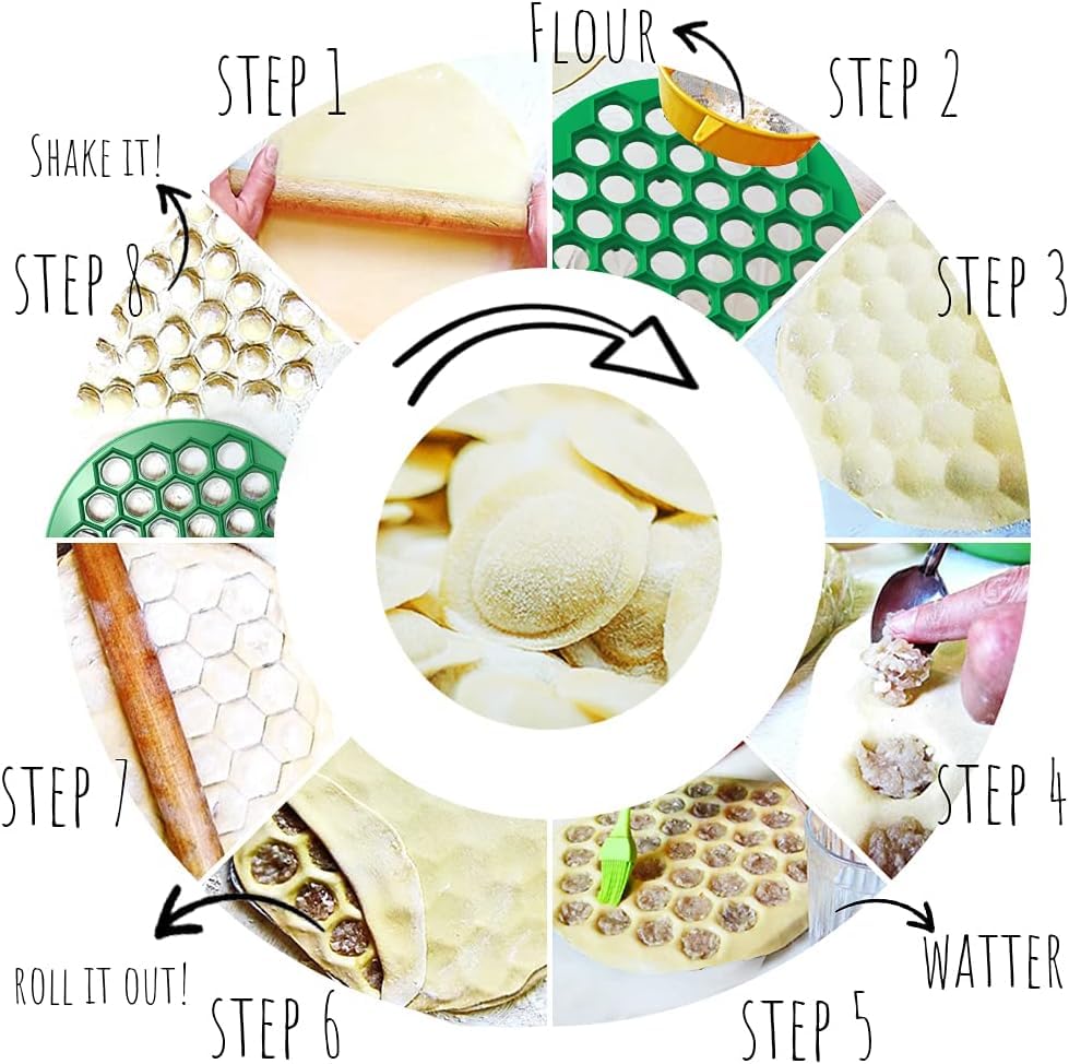 Snapklik.com : Russian Dumpling Maker - Plastic Pelmeni Maker ...