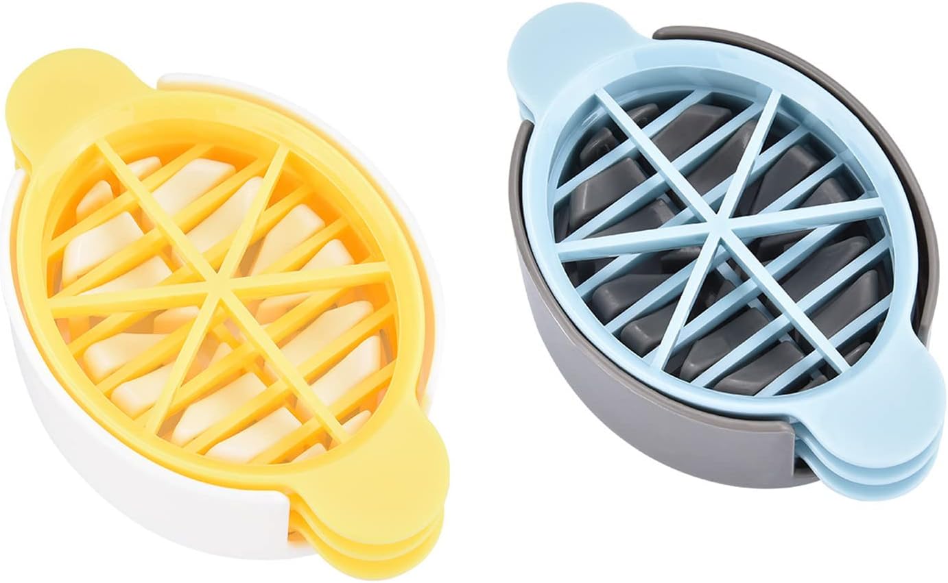 Amazon.com: NentMent 2 Pack Egg Slicers Hard Boiled Eggs Slicer Compact ...