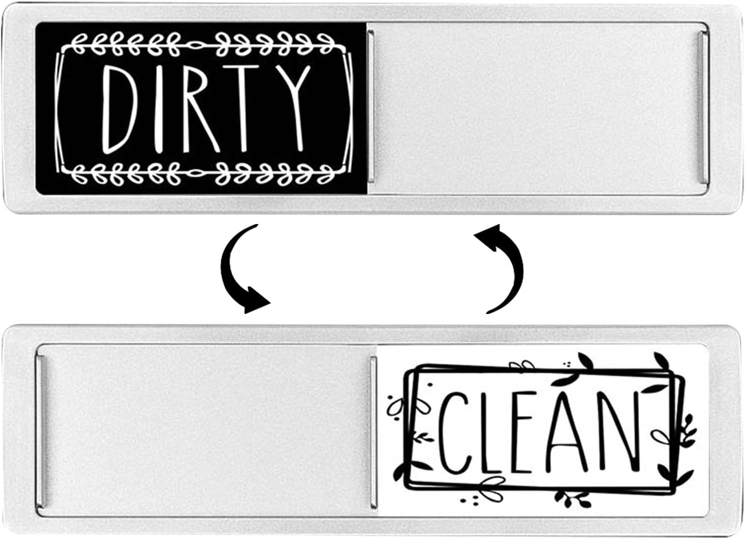 Clean Dirty Dishwasher Sign, Universal Magnet Sliding Kitchen ...
