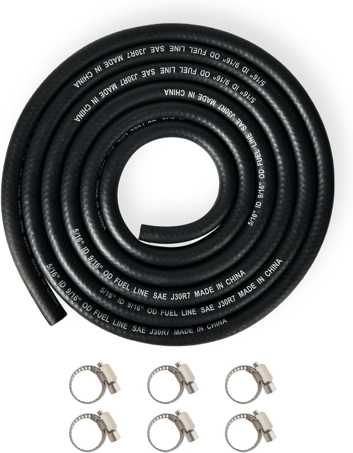 Amazon.com: YAMAKATO 5/16 Fuel Hose Line NBR Braided SAE J30R7 9.5 Feet Rubber Tubing : Automotive