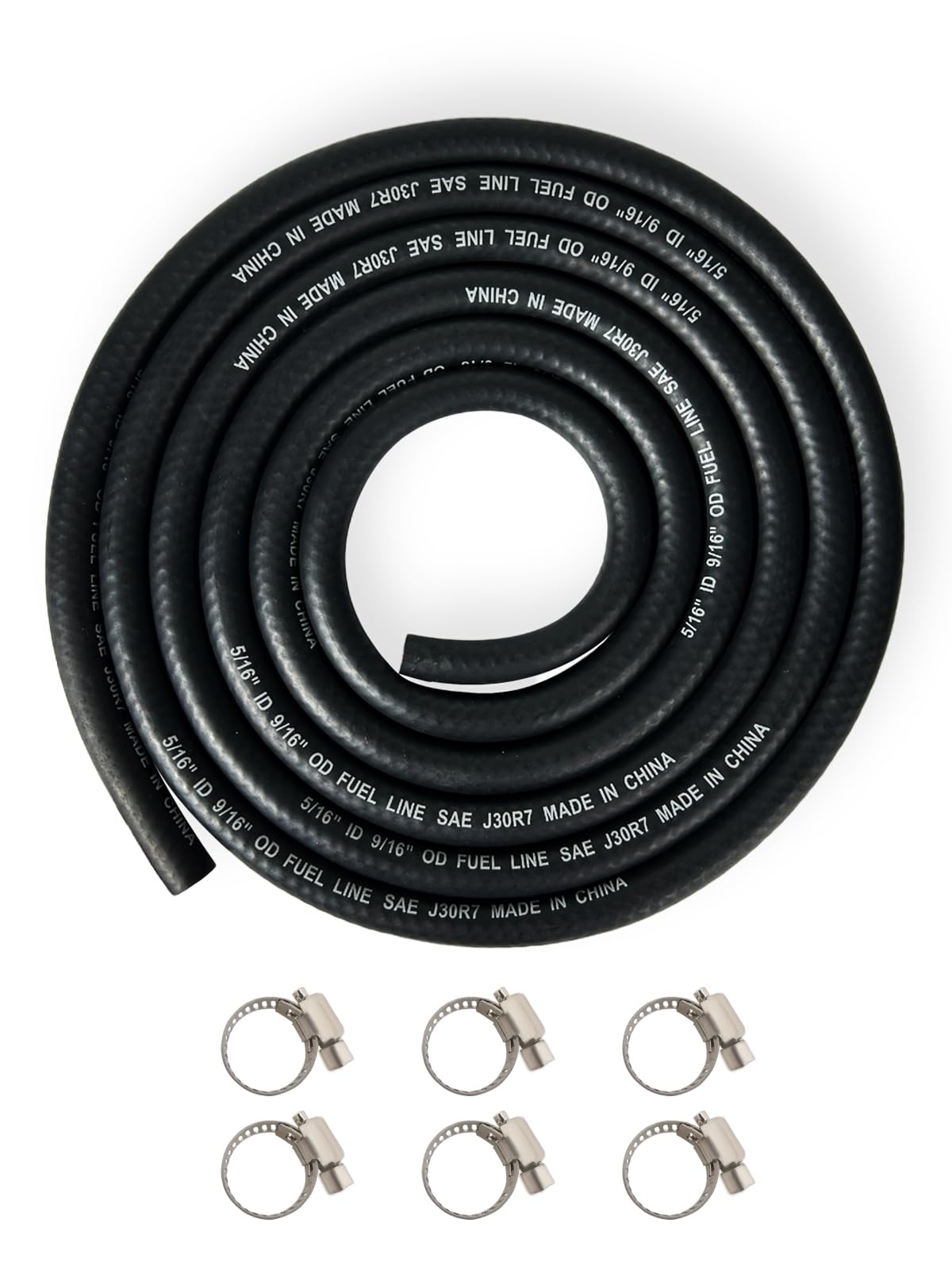 Amazon.com: YAMAKATO 5/16 Fuel Hose Line NBR Braided SAE J30R7 9.5 Feet Rubber Tubing : Automotive