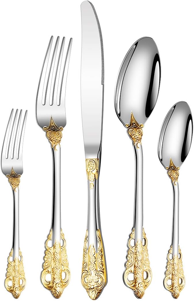 Amazon.com: 304 Stainless Steel Court Cutlery Cutlery Cutlery Knife and ...