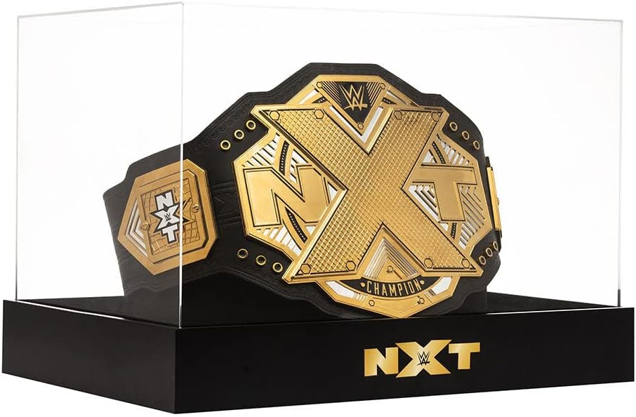 Amazon.com: NXT Championship Title Belt Deluxe Display Case & Stand ...