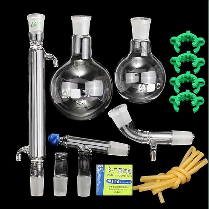 Buy H-BEI Living Equipment 500ml Glass Distillation Unit Chemical ...