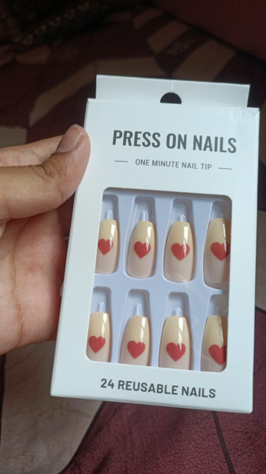 Buy Fashionharbour 24 Reusable Artificial Fake Nail Set| Lightweight ...