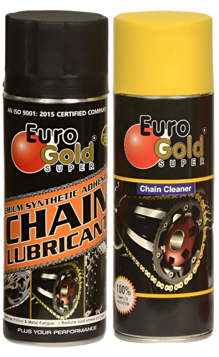 EuroGoldSuper Chain Lube & Chain Cleaner (500 ML) : Amazon.in: Car ...