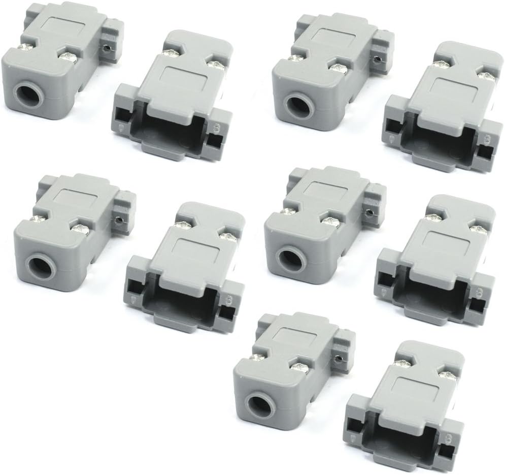 Amazon.com: uxcell 10 Pcs DB9 Connector Covers Male Female Gray Plastic ...
