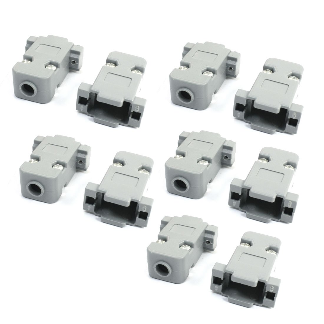 Amazon.com: uxcell 10 Pcs DB9 Connector Covers Male Female Gray Plastic ...