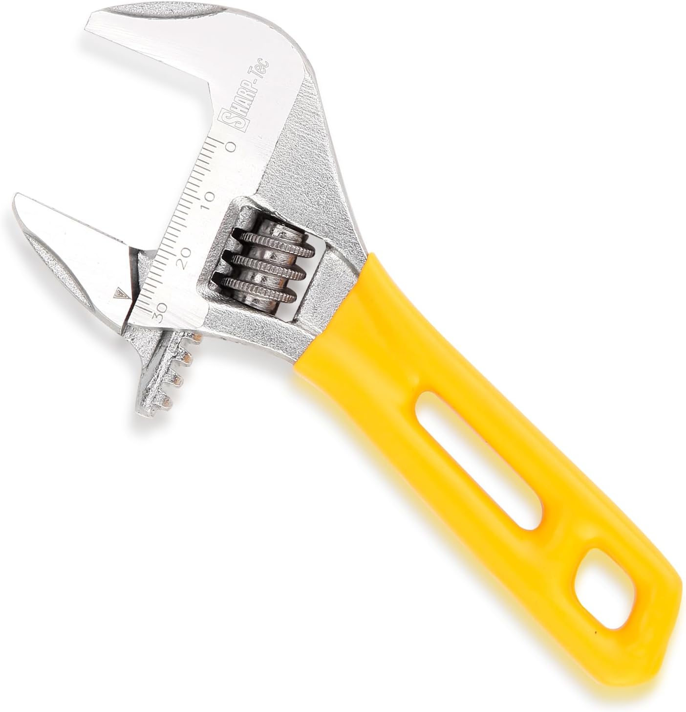 Sharp-tec 10 inch Adjustable Spanner, 50mm Wide Jaw Opening Adjustable ...