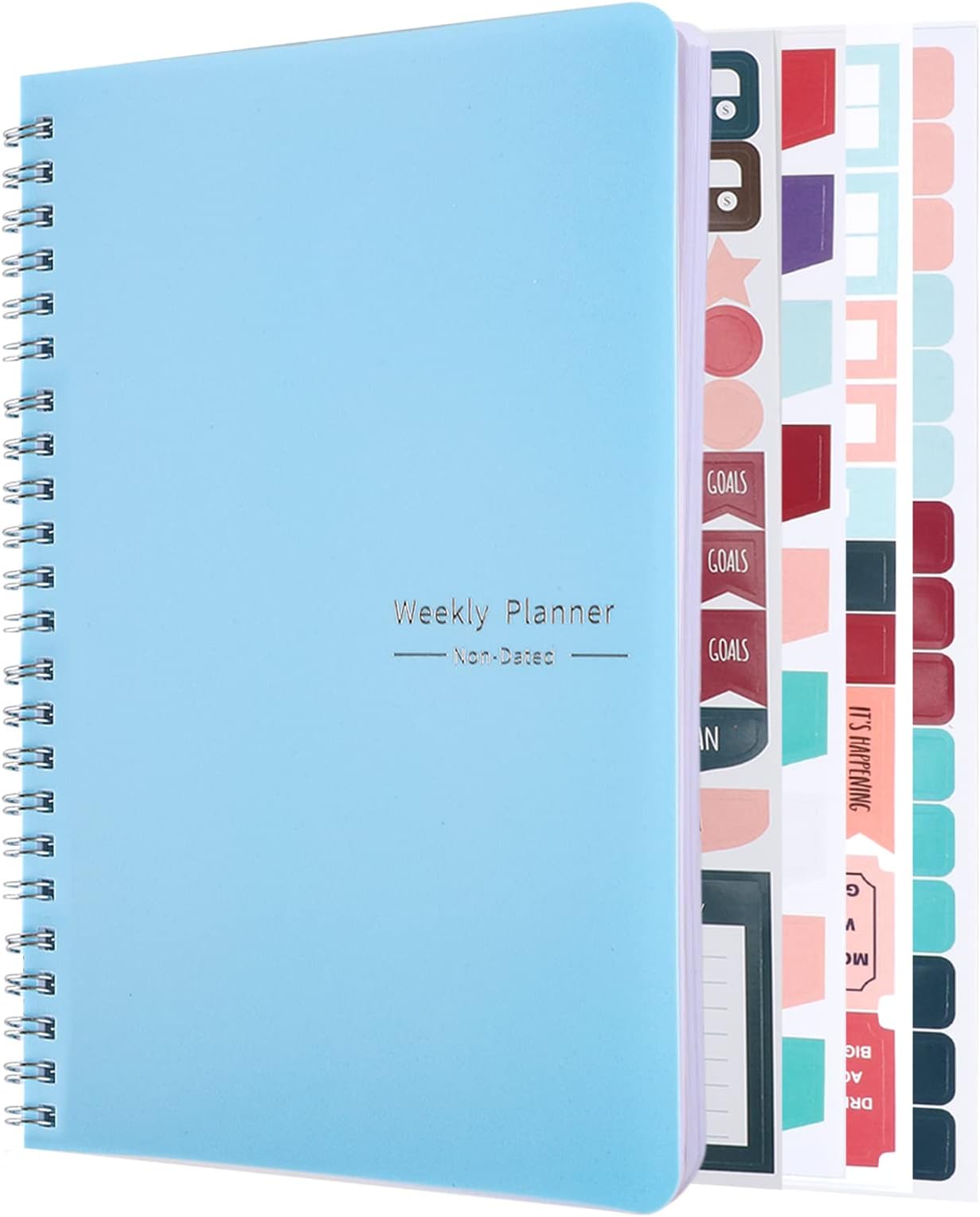 Weekly Planner Notebook, A5 Spiral To Do List Notebook 52 Weekly Goals ...