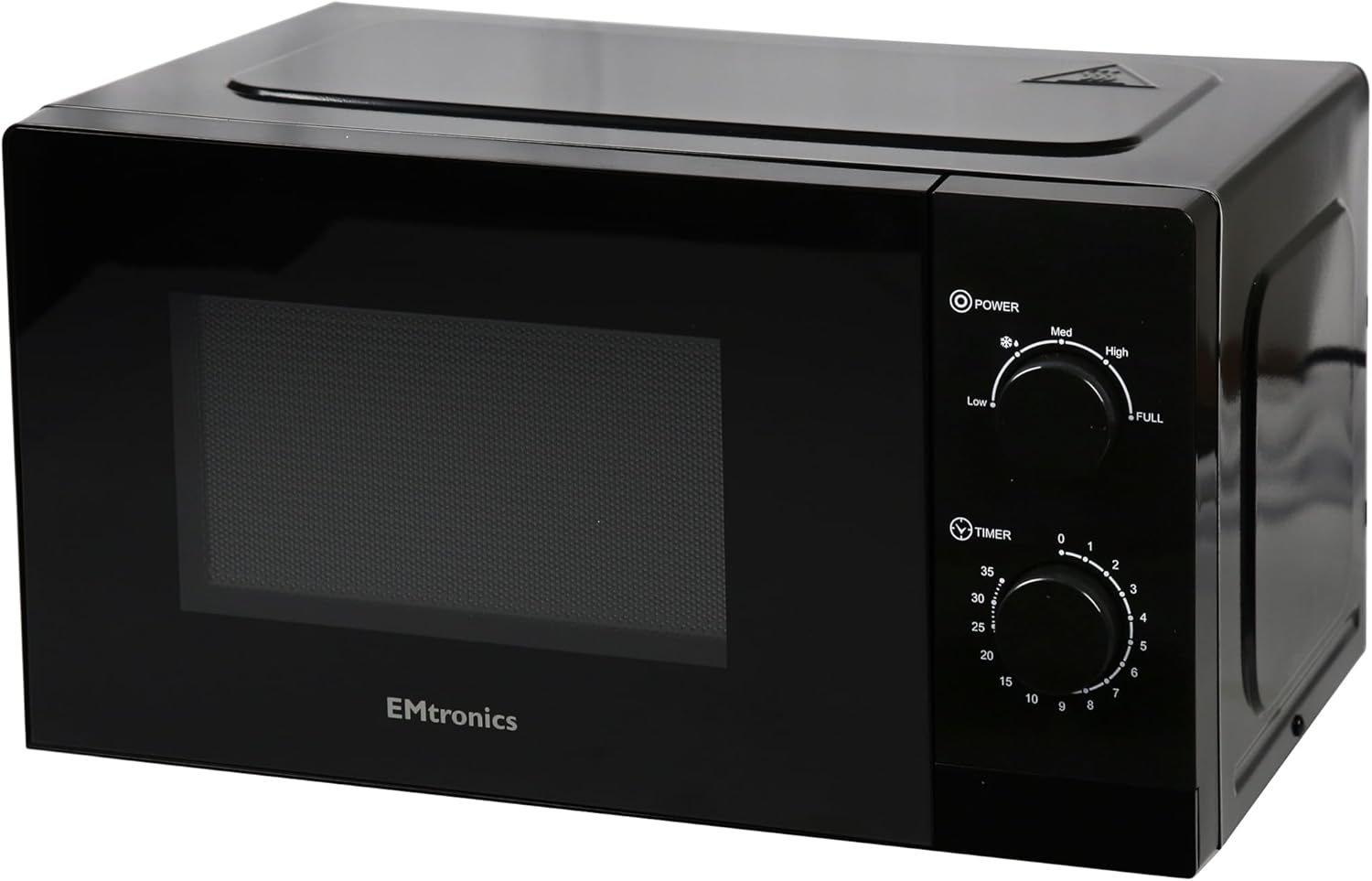 EMtronics 20 Litre 700W Manual Control Microwave with 5 Power Levels, Defrost Function, 35 ...