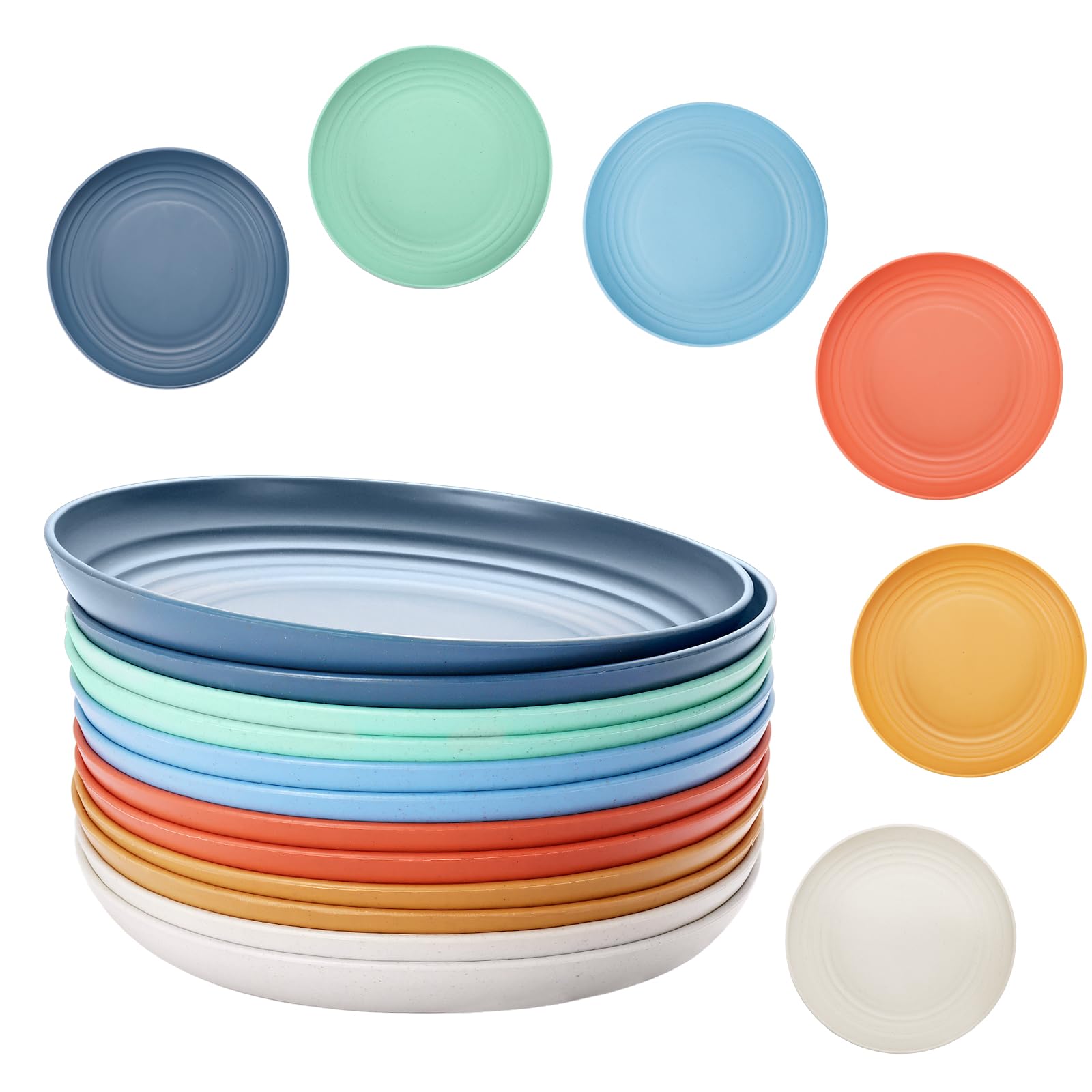 Wheat Straw Plates Reusable Plastic Plates Set Of 12 Dishwasher wheat-straw-plates-reusable-plastic-plates-set-of-12-dishwasher