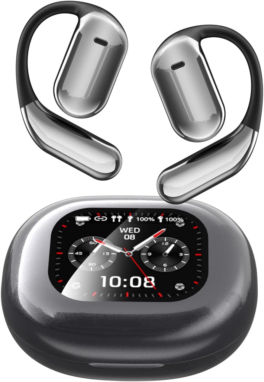 Amazon.com: BUABMEQ Open Ear Earbuds Ultra Comfort Bluetooth 5.4 ...