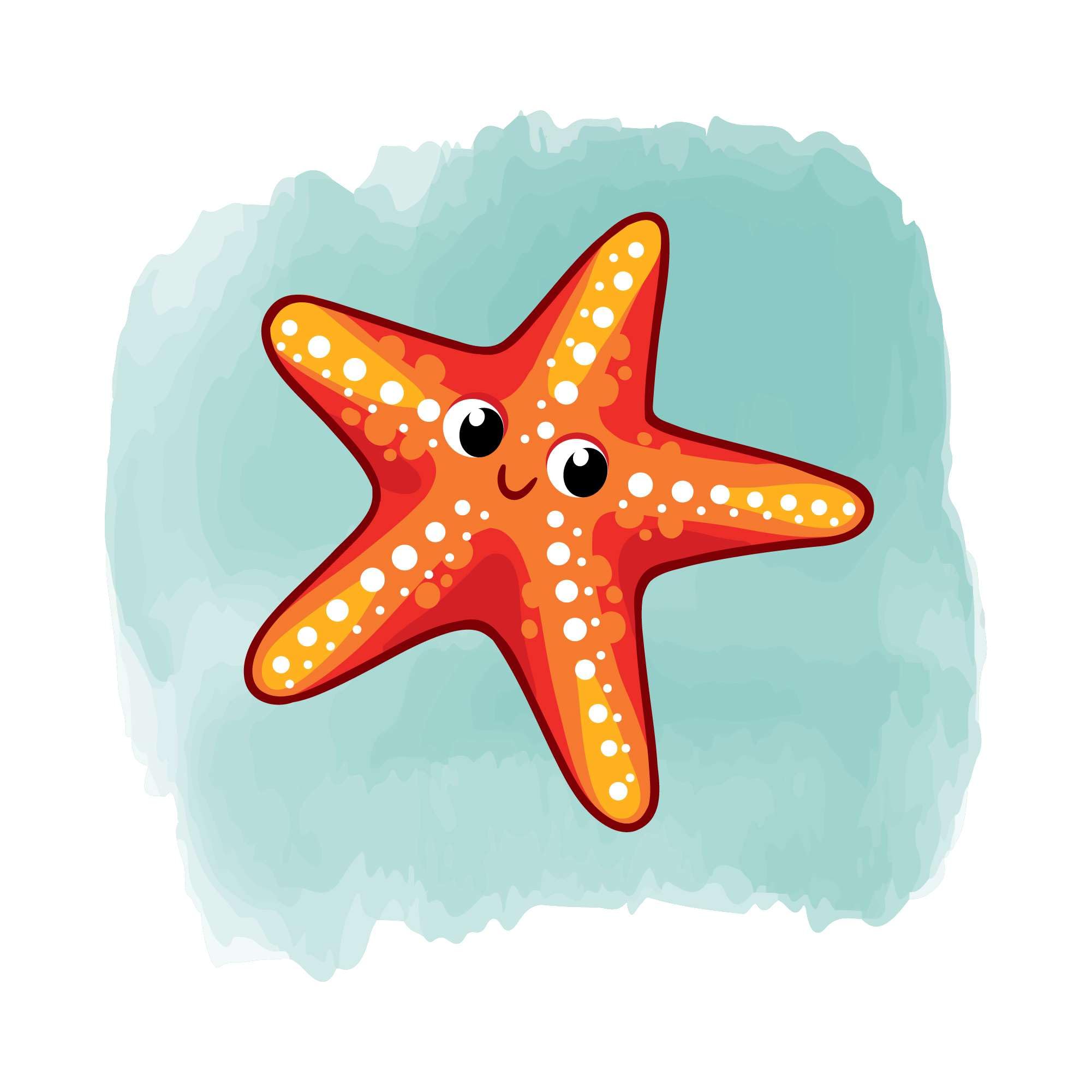 Lindo Dibujo De Estrella De Mar