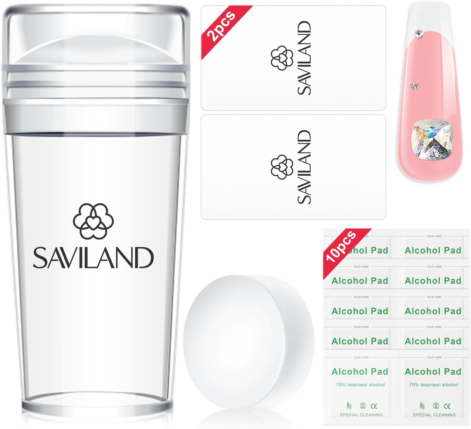 Amazon.com: Saviland French Tip Stamp: 14PCS French Tip Tool with ...