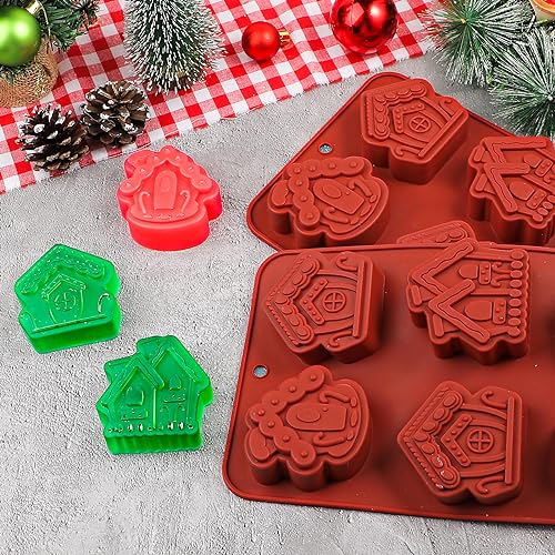 Snapklik.com : Webake Gingerbread House Cake Molds Silicone Christmas ...