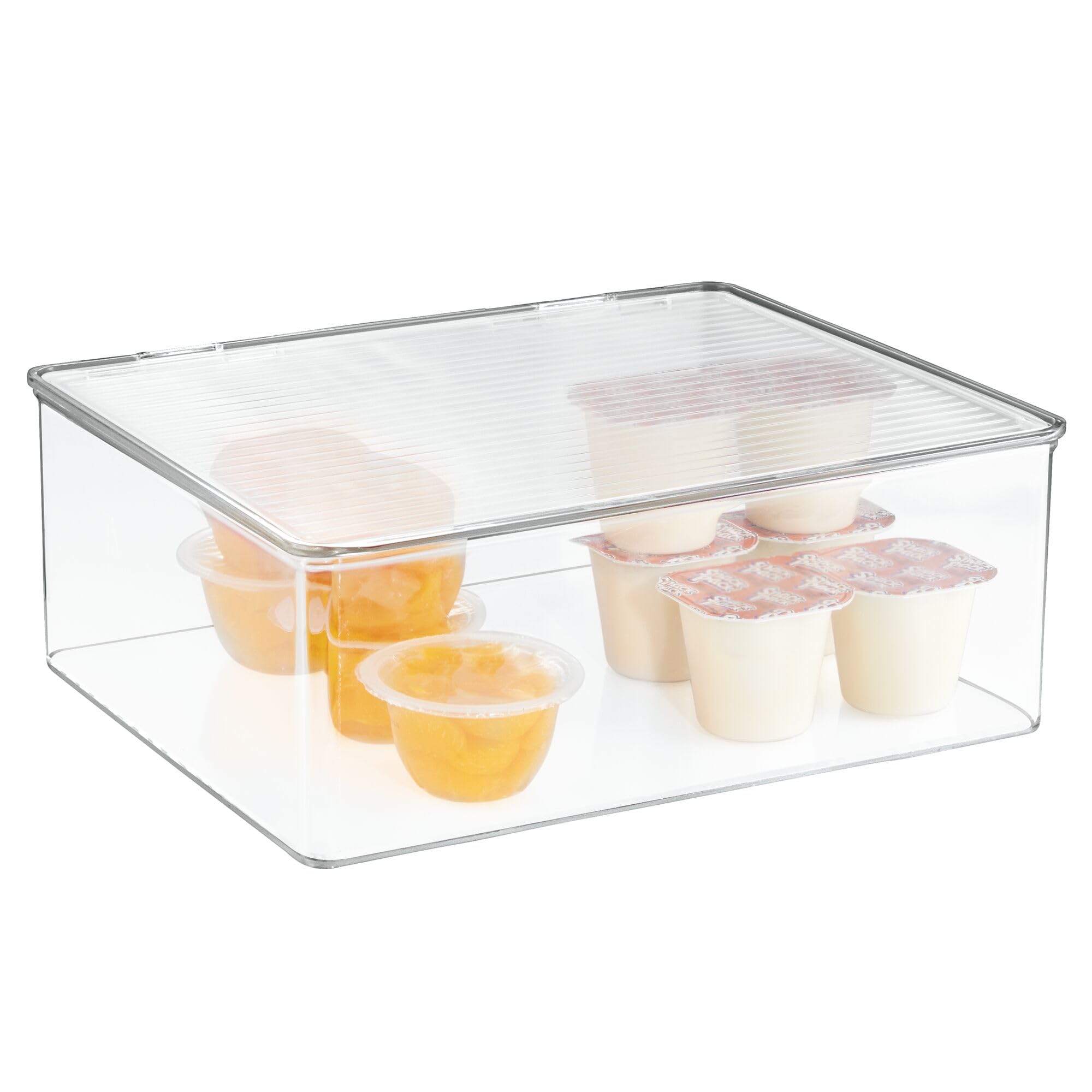 Amazon.com - iDesign Recycled Plastic Stackable Storage Bin with Lid ...