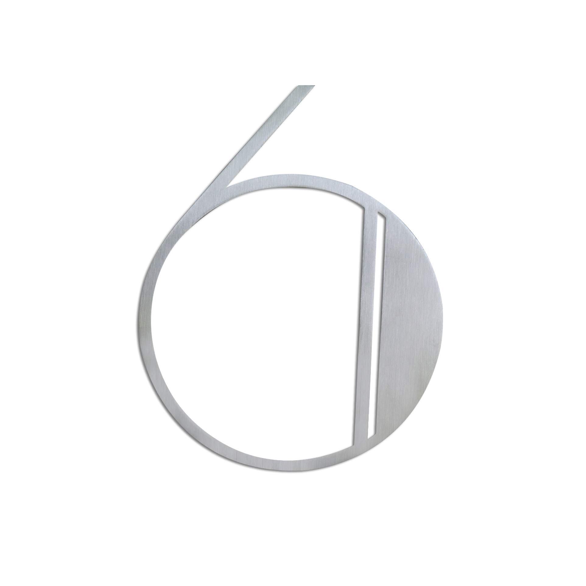 Snapklik.com : NACH Floating House Numbers, 6 Inch Stainless Steel ...