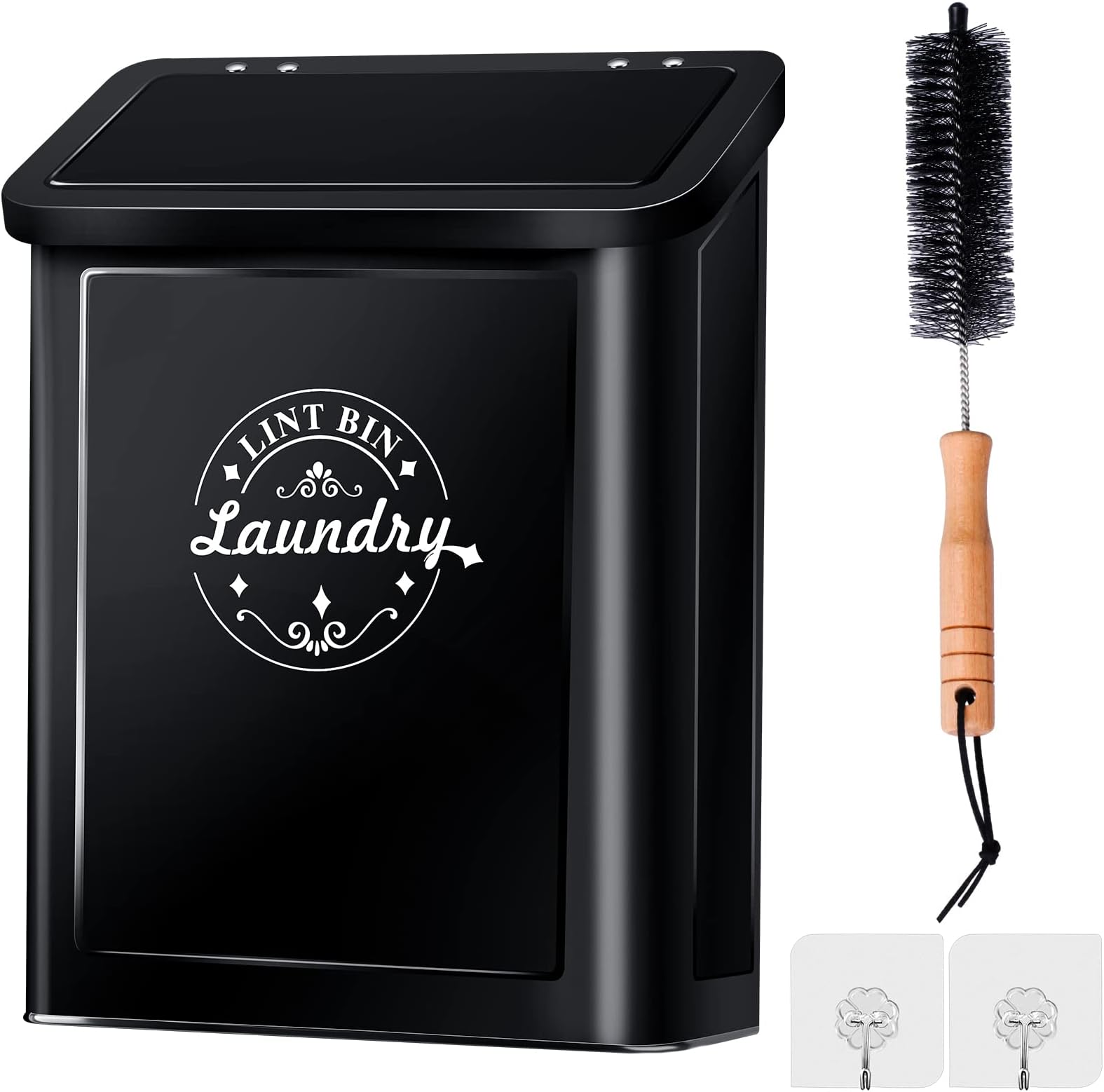 Amazon.com: Lola & Opal Company Lint Bins Lint Bin w/Lint Brush & Stain ...