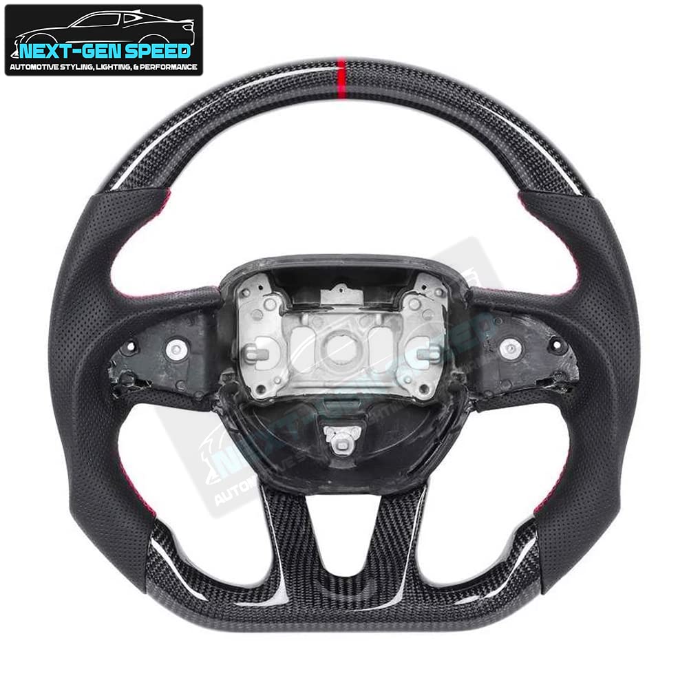 Buy 2015-22 Charger Challenger Track Hawk Carbon Fiber Steering Wheel ...