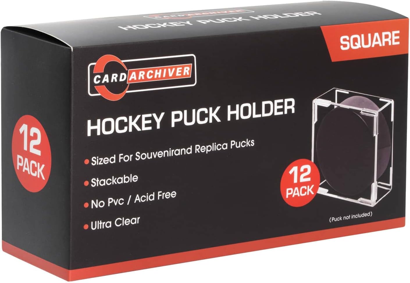 Amazon.com: Acrylic Hockey Puck Display Case Clear Puck Display Holder ...