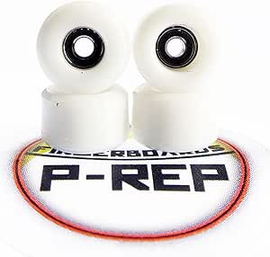 Amazon.com: P-REP Urethane Wheels for Fingerboard - White : Toys & Games