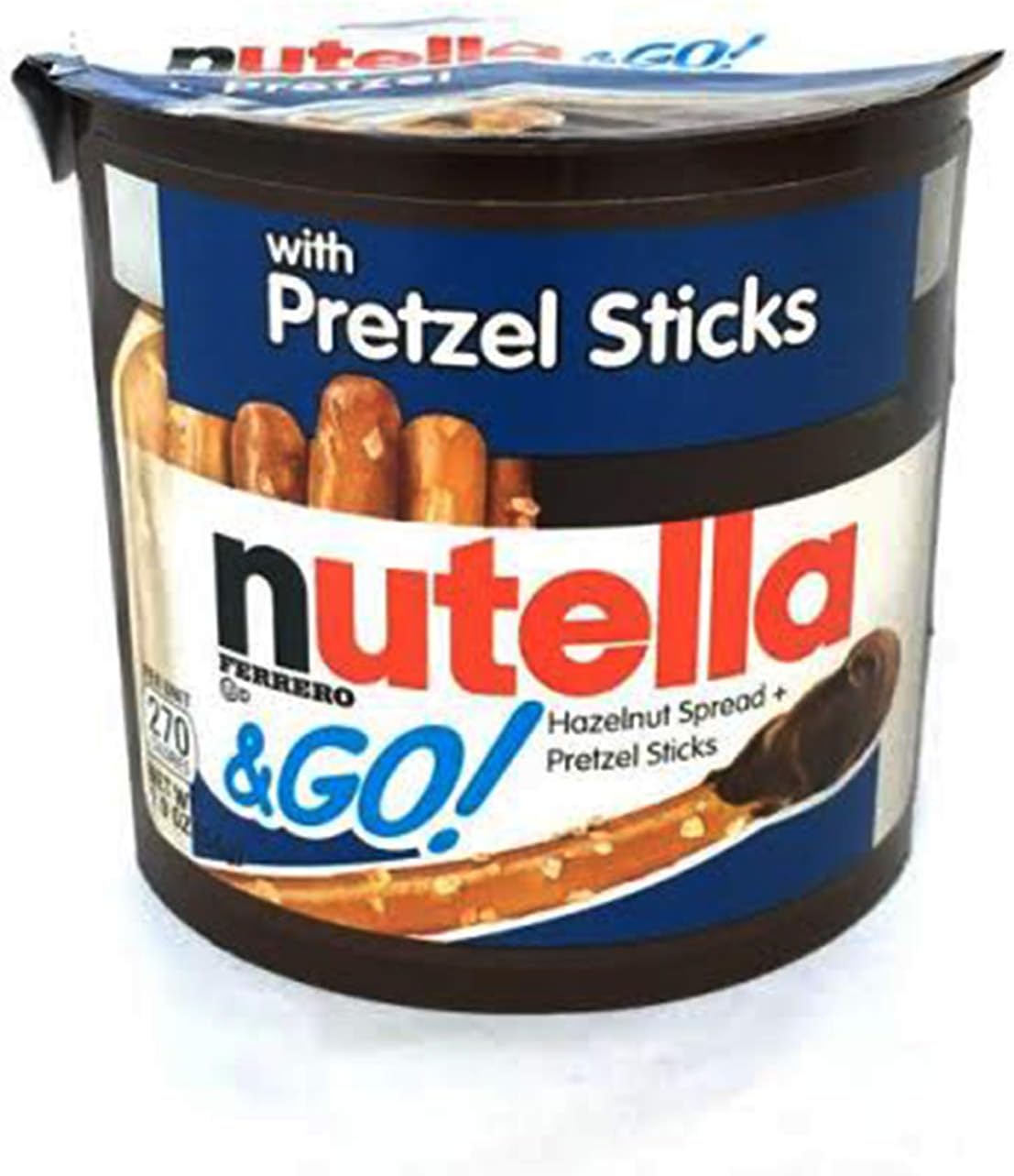 Amazon.com: Nutella & GO! Creamy Chocolate Hazelnut Spread with Pretzel ...