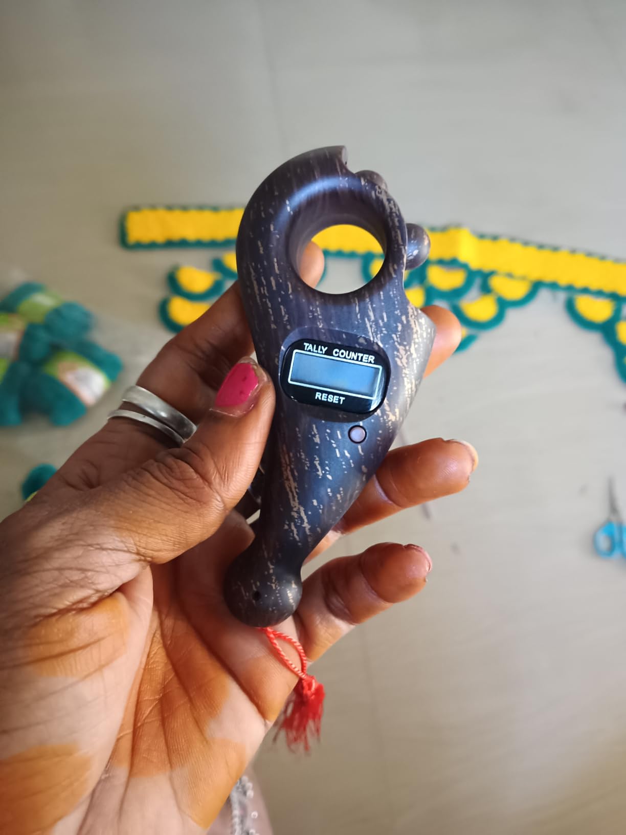 Shree HANS Creation Prayer Beads Finger Counter for Pooja Meditation ...