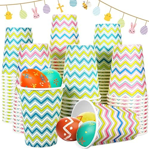 Amazon.com: 72 Pcs Easter Paper Cups 12 oz Disposable Paper Coffee Cups ...