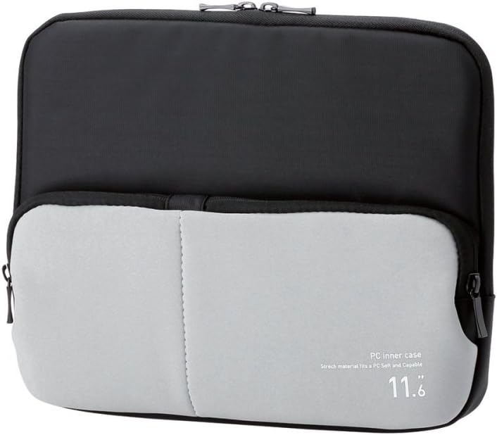 Amazon.com: ELECOM Laptop Inner Bag 11.6 inches of Black with Pockets ...